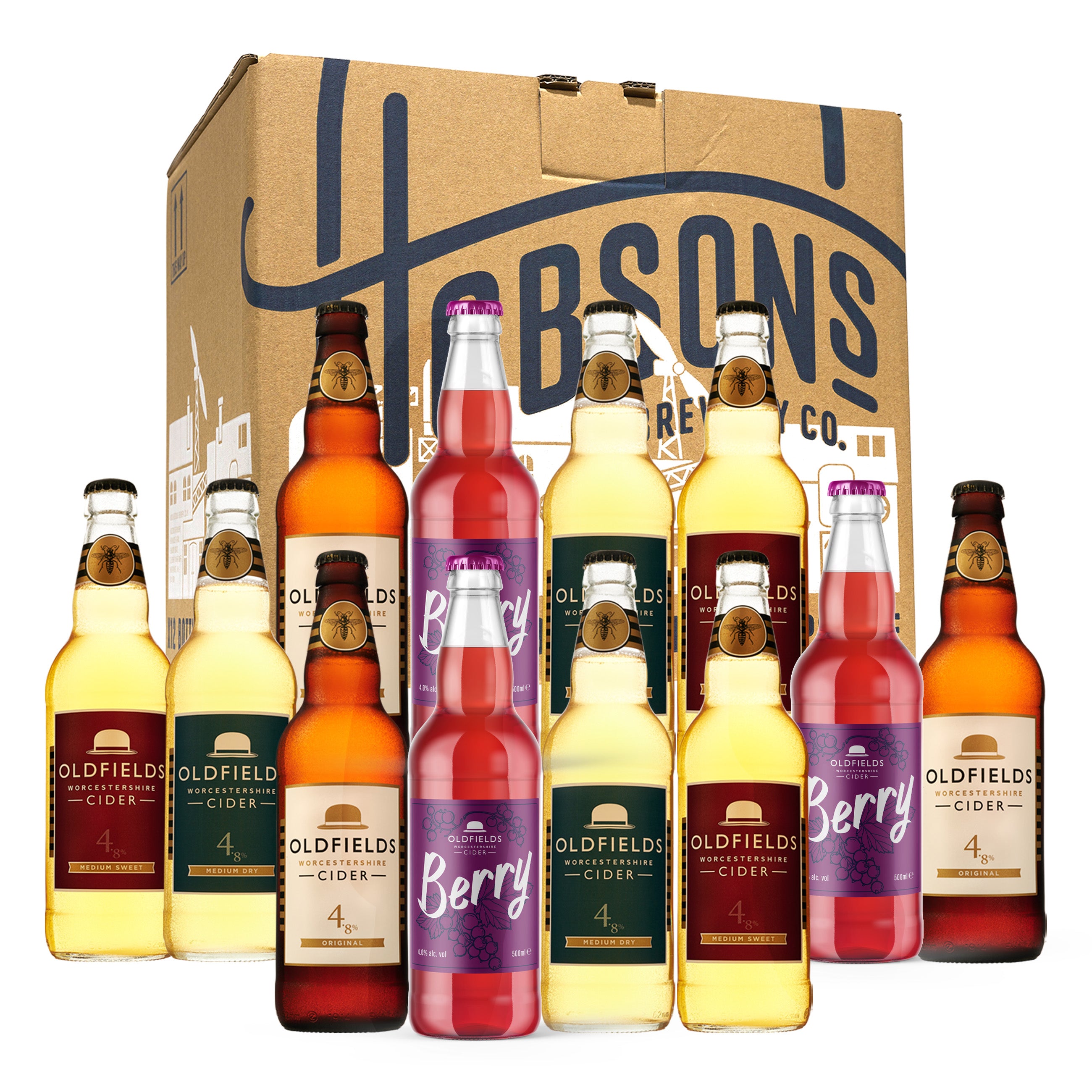 Oldfields Cider Mixed Selection Box - 12 Bottles – Hobsons Brewery