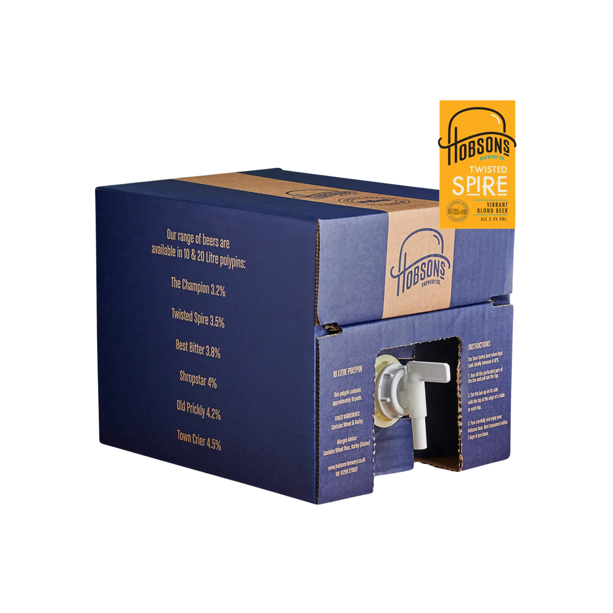 Hobsons Twisted Spire Polypin (Beer in Box) - 18 Pints – Hobsons Brewery
