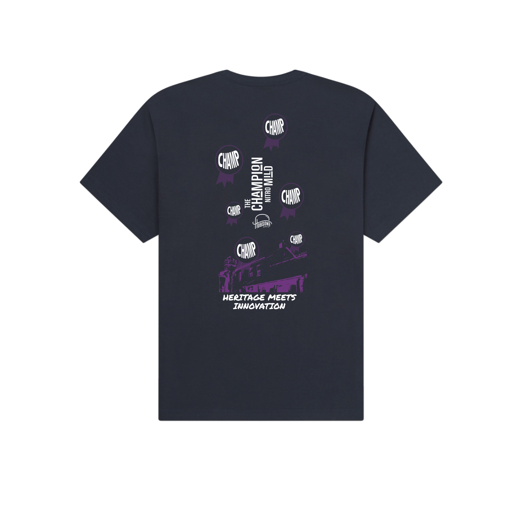 Hobsons Champion Mild T-shirt 'Heritage meets innovation' Organic cott ...